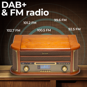 Denver Retro Platenspeler - DAB Radio - CD Speler - Cassette - MRD51 ...