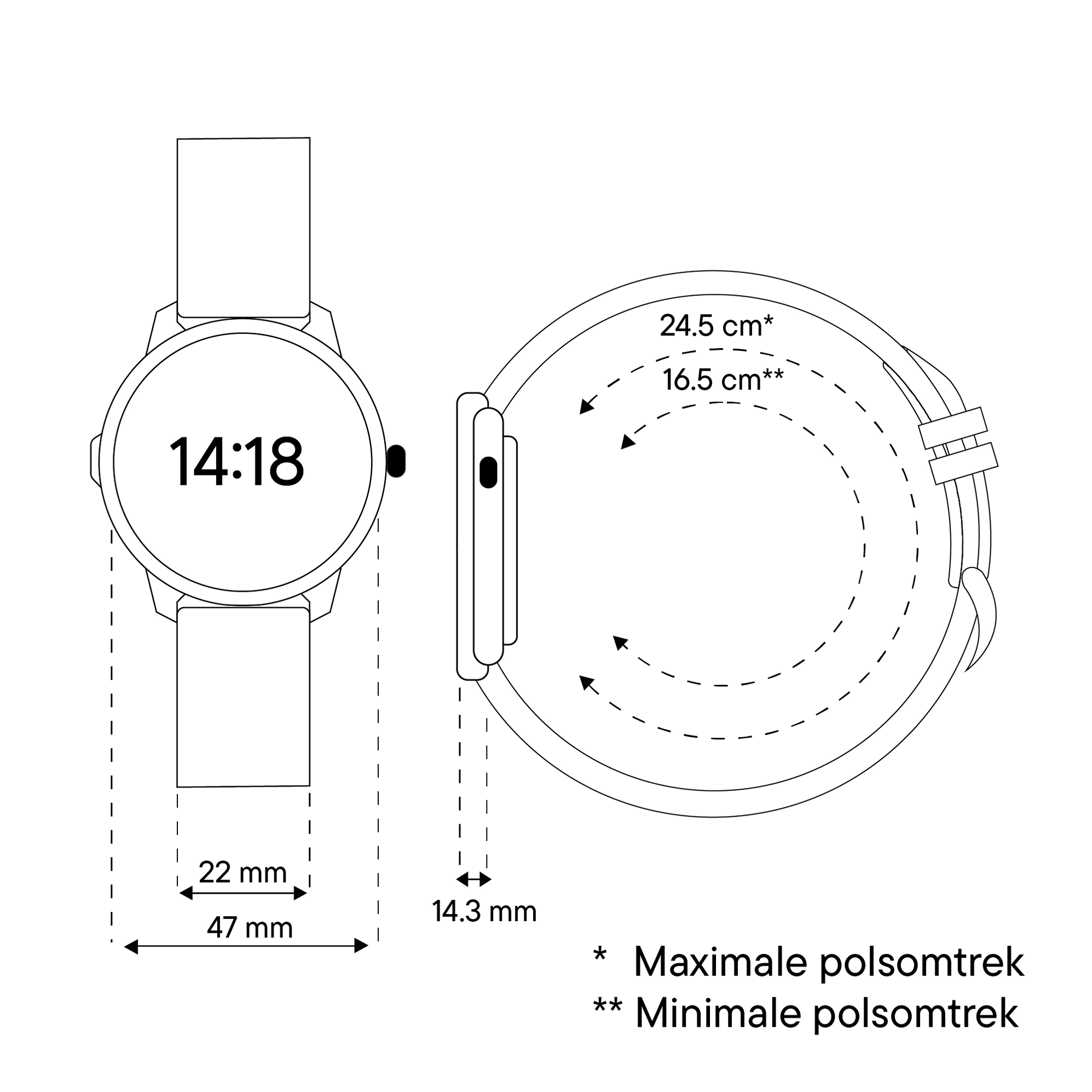 Denver Smartwatch - Android iOS - GPS - Volledige Belfunctie - Sportho ...